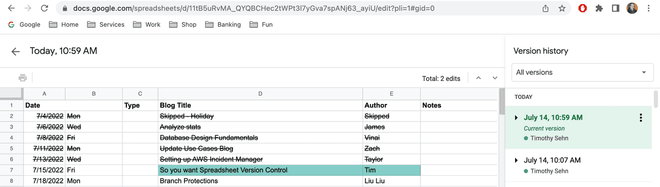 So You Want Spreadsheet Version Control? | Dolthub Blog
